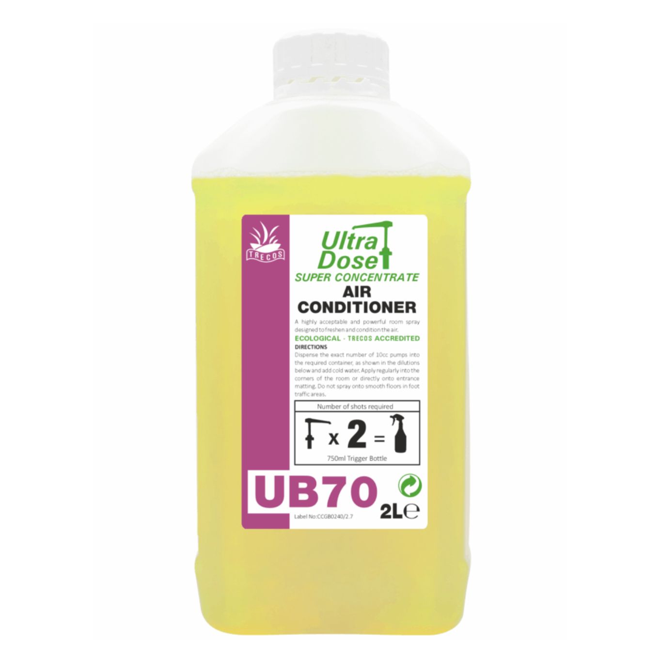 UltraDose UB70 Air Conditioner 2litre | Clover Chemicals | Click ...